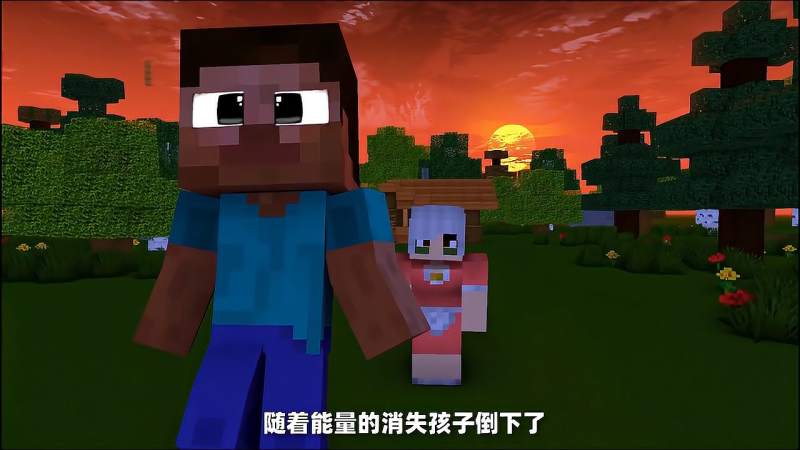 我的世界:婴儿召唤闪电,孩子被揍,混混被吓走