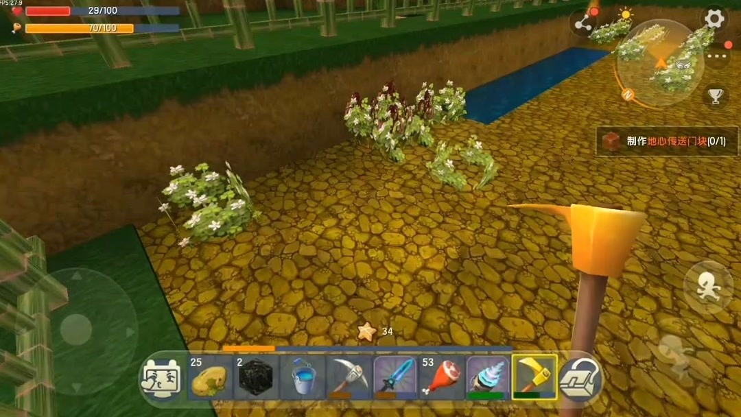 迷你世界冒险模式,矿洞出来快乐悠闲的农家生活开始了【1】