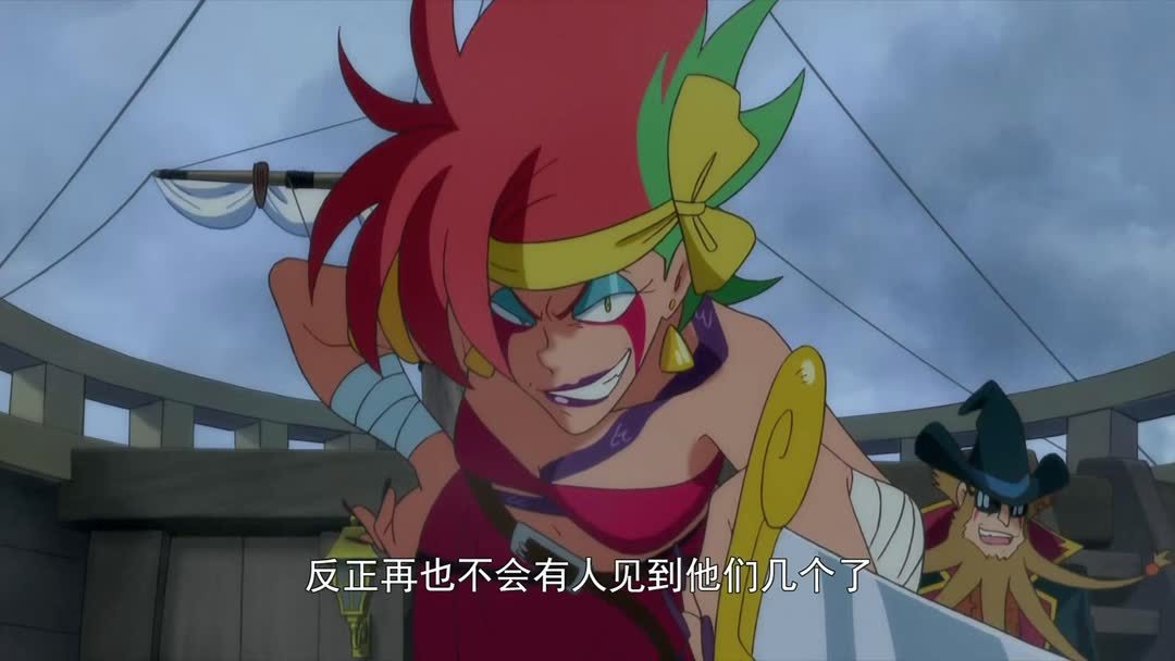 哆啦A梦大雄的金银岛:海盗身上被贴了"傻蛋",结果瞬间跳起舞来,好搞笑