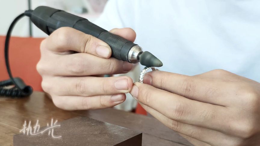 一枚全手工的戒指完工了#情侣对戒 #戒指DIY #手工diy #制作过程