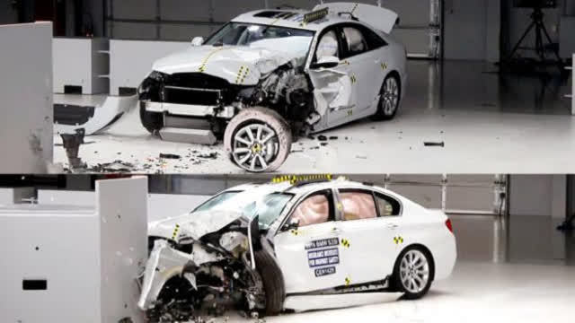 同样卖50万,做完碰撞测试,才知道奥迪A6和奔驰E的差距