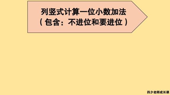 三年级数学:列竖式计算一位小数加法(包含不进位和要进位)