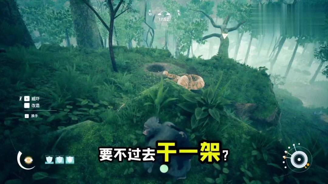 狒狒模拟器:杀死了一条大蟒蛇,却招来了老虎和鳄鱼,差点送命!