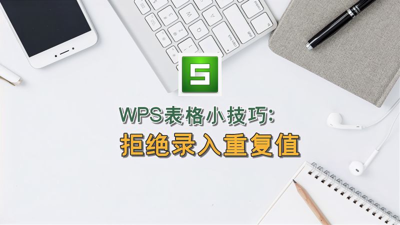 WPS表格小技巧:拒绝录入重复值.mp4