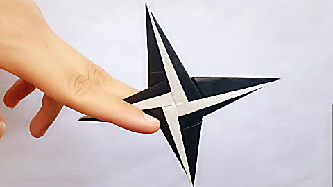 折纸教程:怎么会有这样的飞镖?飞的远不说还长这么帅!