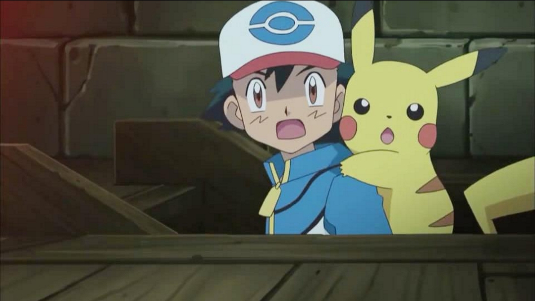 精灵宝可梦:小智和皮卡丘看到什么了,竟然都张大嘴巴呢