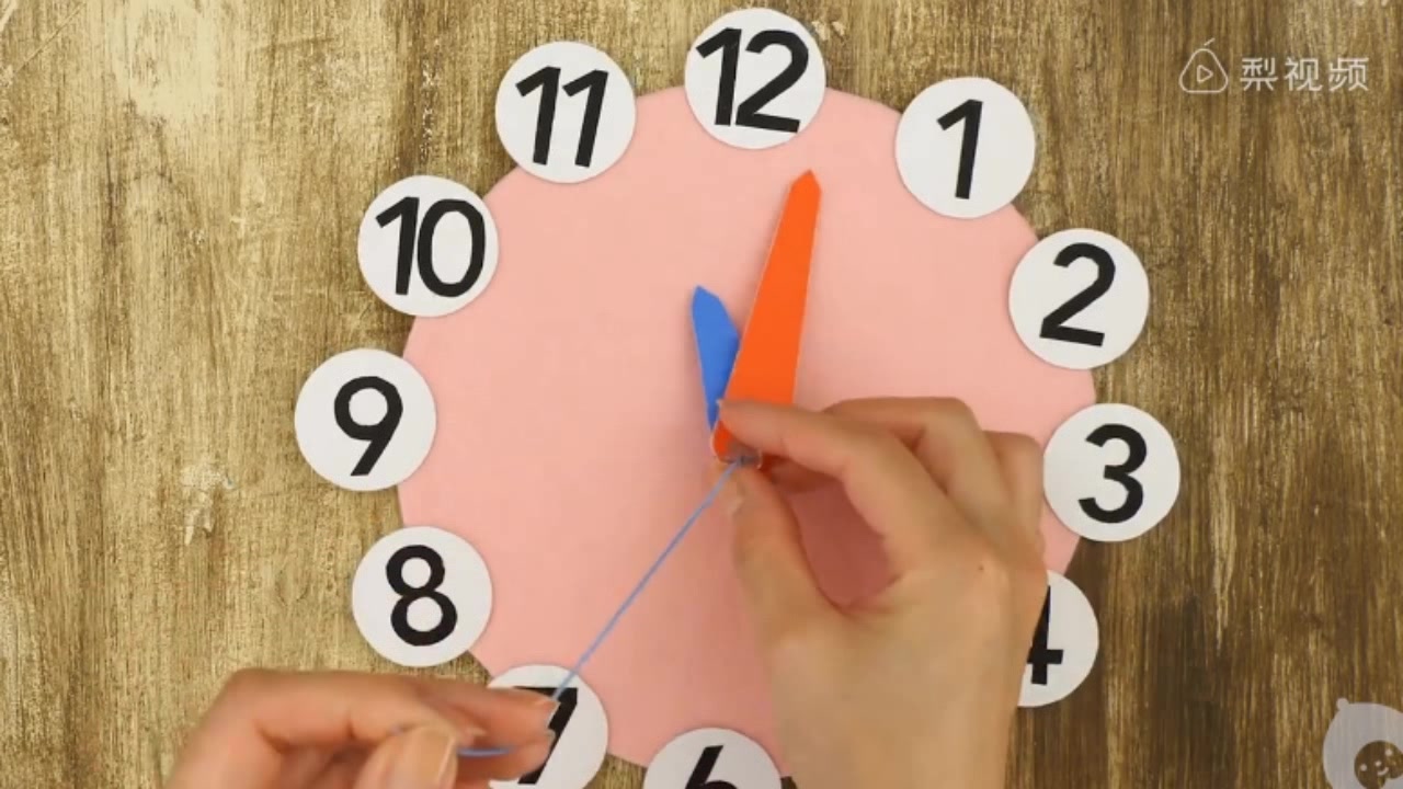 趣味DIY:手工就做出能教宝宝看时间的漂亮时钟