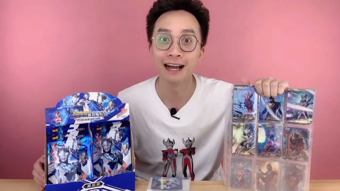 透明卡收纳教程!再拆3包星辰版!中赛罗无限TGR卡!奥特曼卡片 奥特曼...