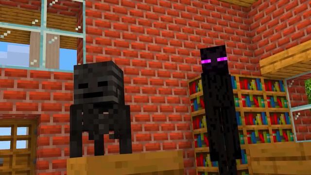 我的世界MC动画:怪物学院 搞笑艺术画