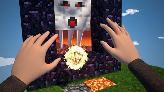 我的世界:真人版水雷艇动画天空积木!