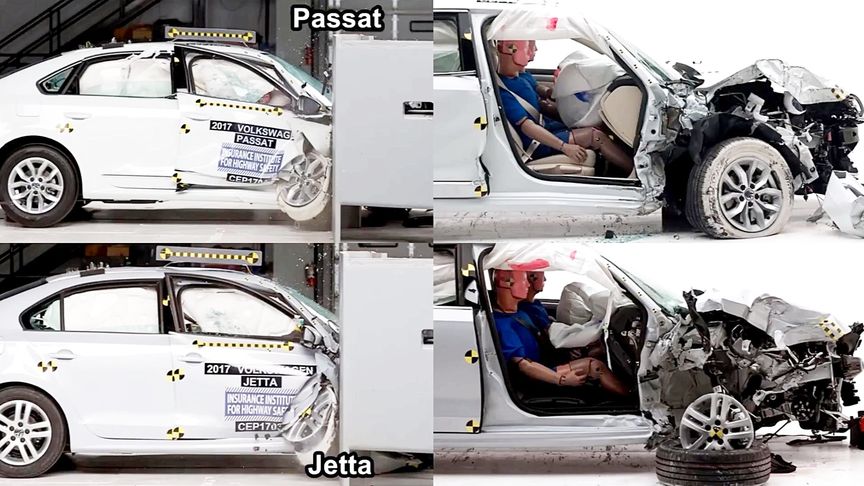 大众欺骗国人?看完美版大众帕萨特和捷达的碰撞测试后就知道了