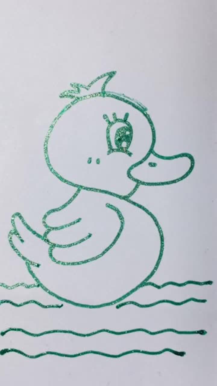 学画小鸭子简笔画 创意画 简笔画 ...