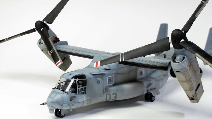 【模型制作】现代美军双翼直升机
