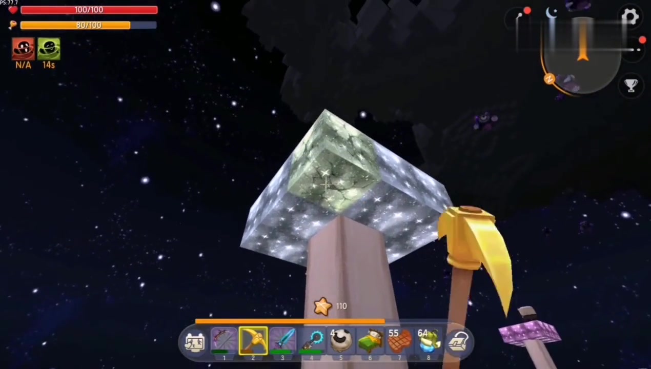 迷你世界单人生存34:再次出发萌眼星,两座遗迹三张图纸!都是啥