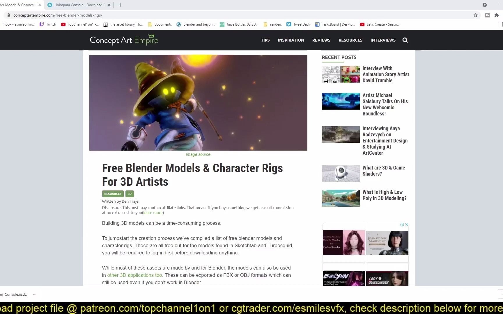 iBlender中文版插件 免费100+绑定PBR材质角色模型 Blender 插件 教程