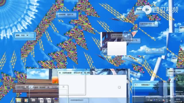 SparkEXE外国大神制作的恶搞病毒,炫酷的特效过后电脑红屏了?