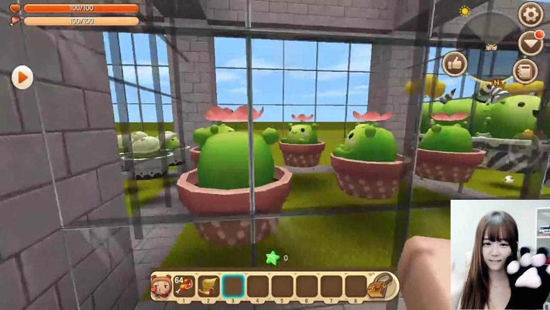 汤米迷你世界:成精的仙人掌种子,满满的收获五个果实,真好!