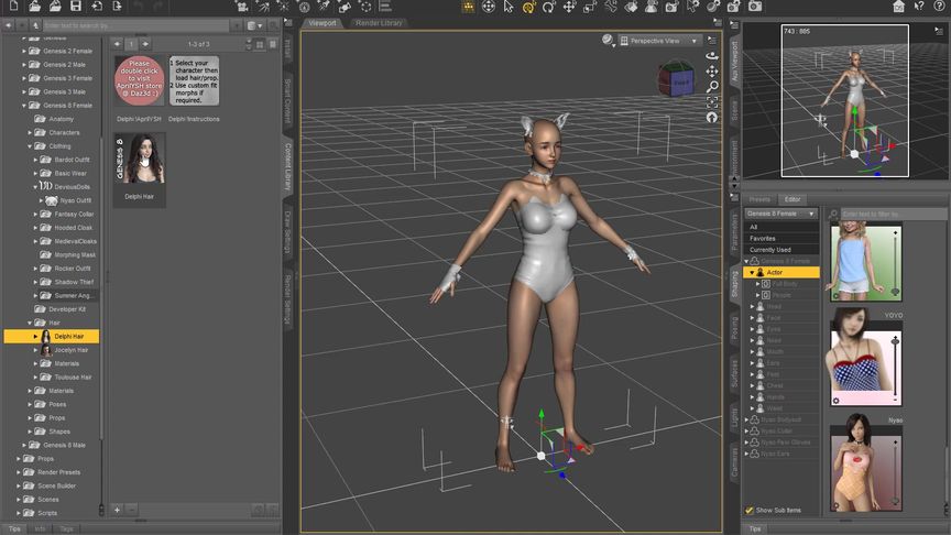c4d教程c4d可爱女孩渲染教程-1.DAZ Studio安装
