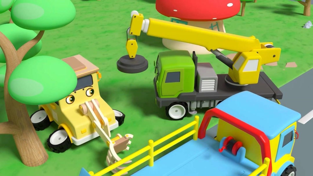 工程车大世界 第13集 疏通路面