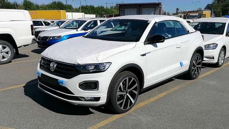 2020款大众探歌T-Roc敞篷版入库实拍,近距离了解外观与内饰