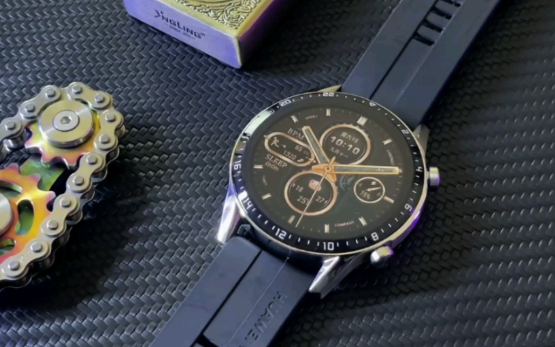 华为GT2系列表盘《雅致酷黑奢金》欧式奢华高级感满满