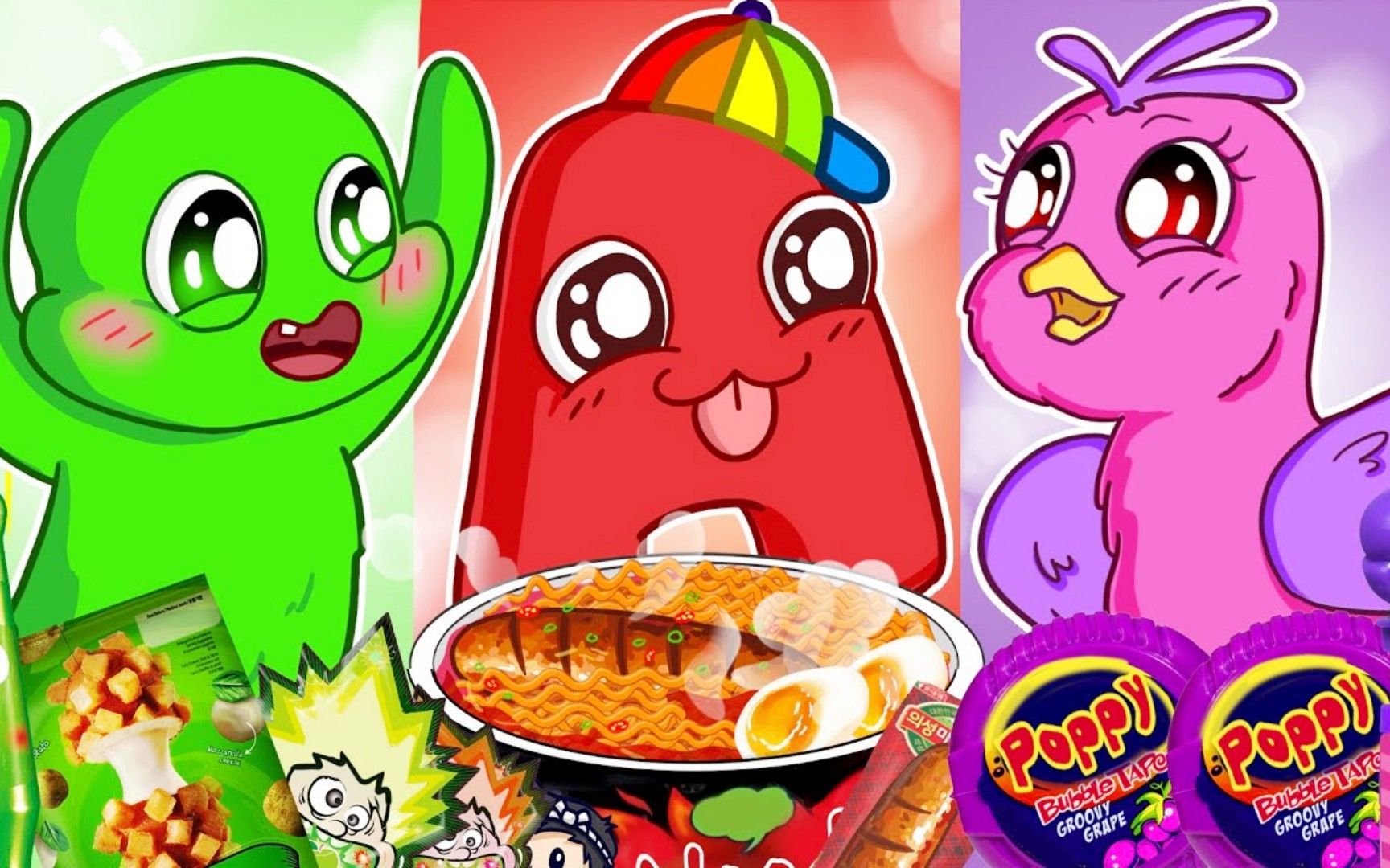 美食动画:斑斑乐园VS卡卡火车的PK,谁能喜获最强吃货的称号?