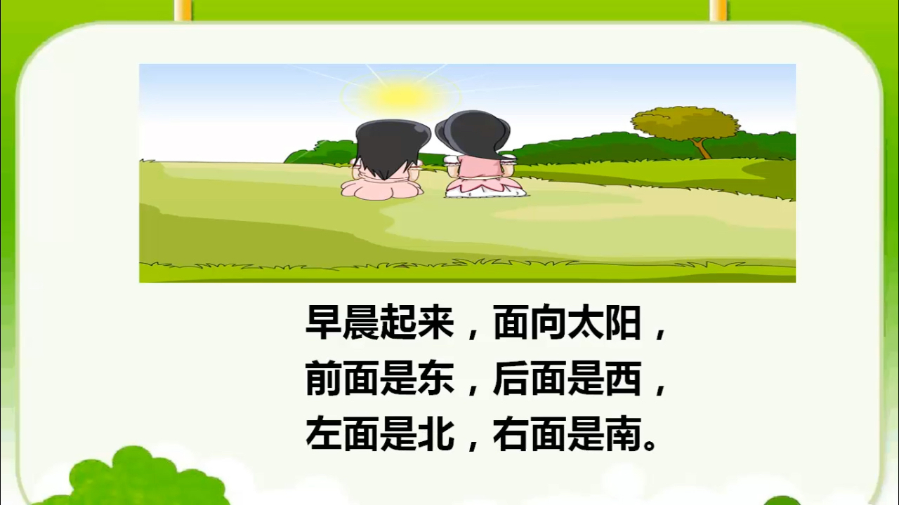 辨认东南西北四个方向