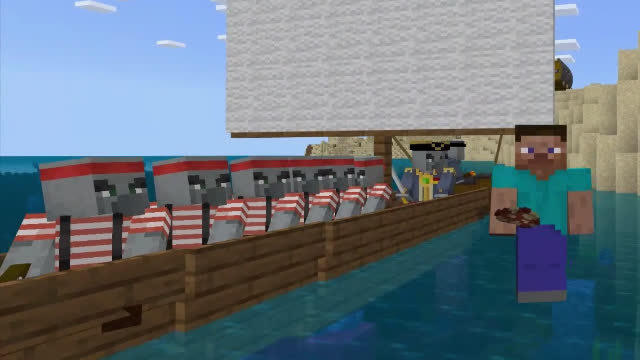 魔哒我的世界:掠夺者成海盗会开船了!