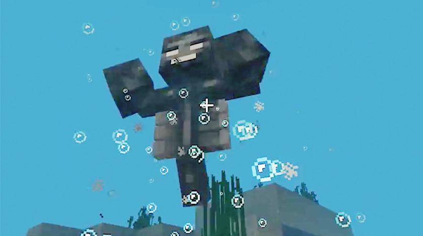 我的世界海洋版:BOSS生物凋零会被海水淹死?测试结果搞笑了