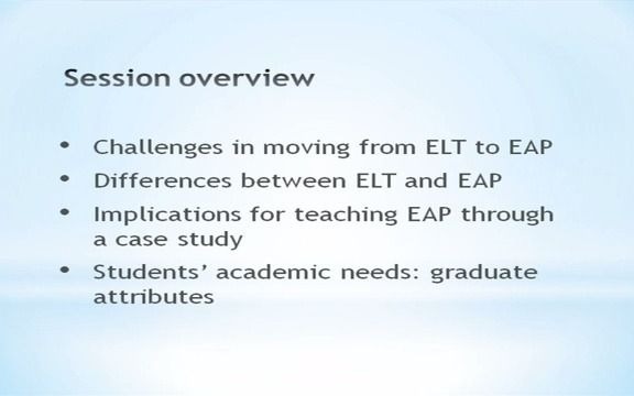 EAP (English for Academic Purposes) 与ELT (English Language ...