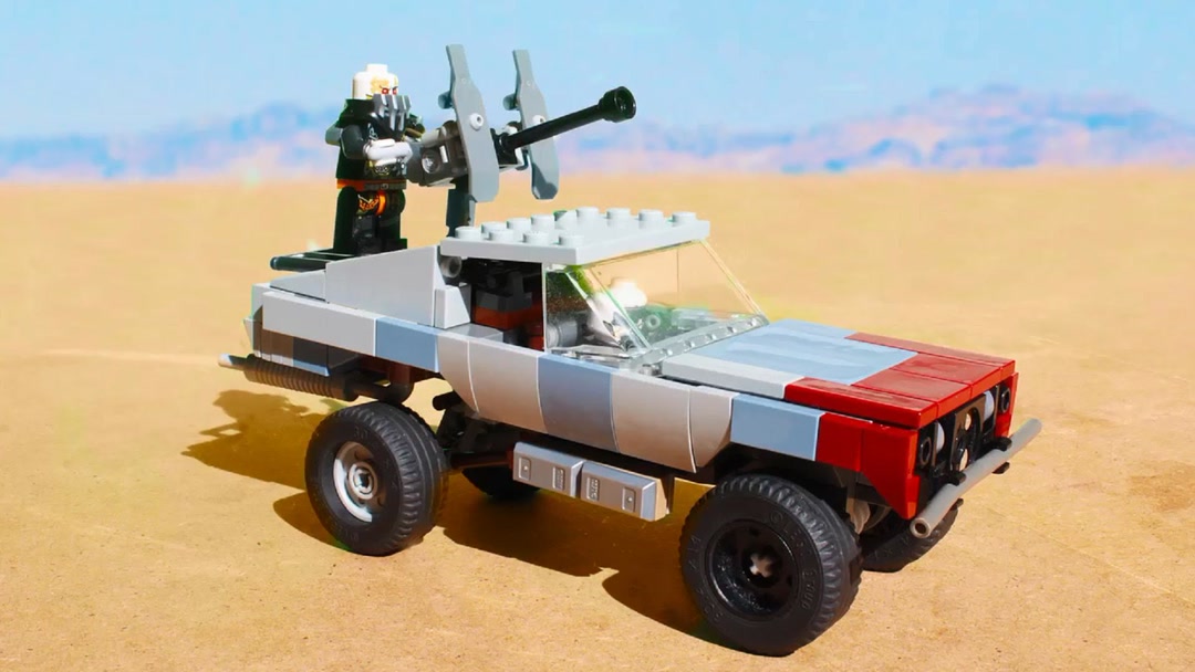 乐高积木MOC,搭建疯狂麦克斯皮卡汽车