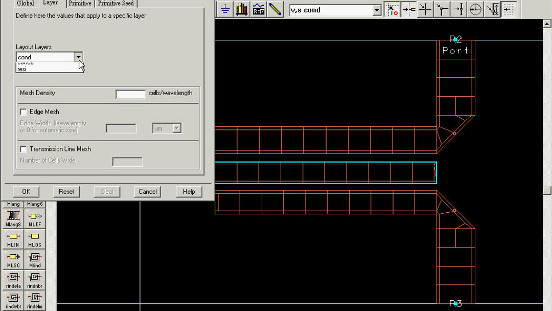 ADS仿真_Mesh設定