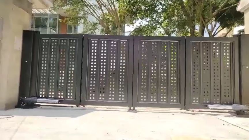 适合庭院,也适合地面不水平的大门口。悬航折叠更稳定!