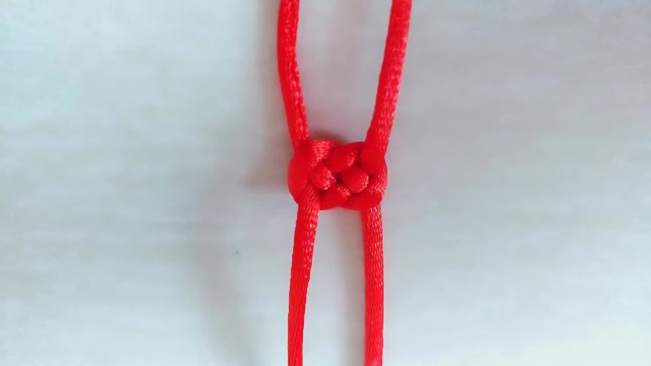 中国结基础结:双钱结编织教程,寓意招财进宝!
