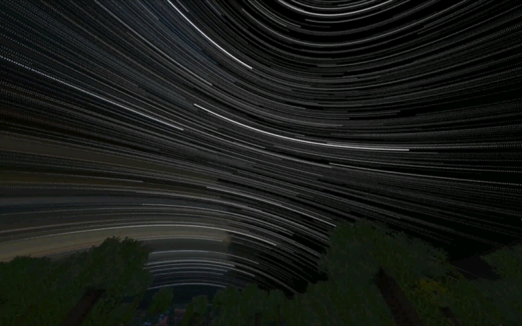 在我的世界里面看真实星轨～附真实星空Mod下载链接