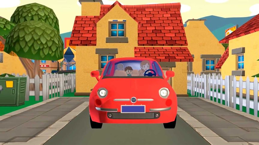 【儿童交通安全动漫片《小罗在路上》之停车场里不游玩篇】