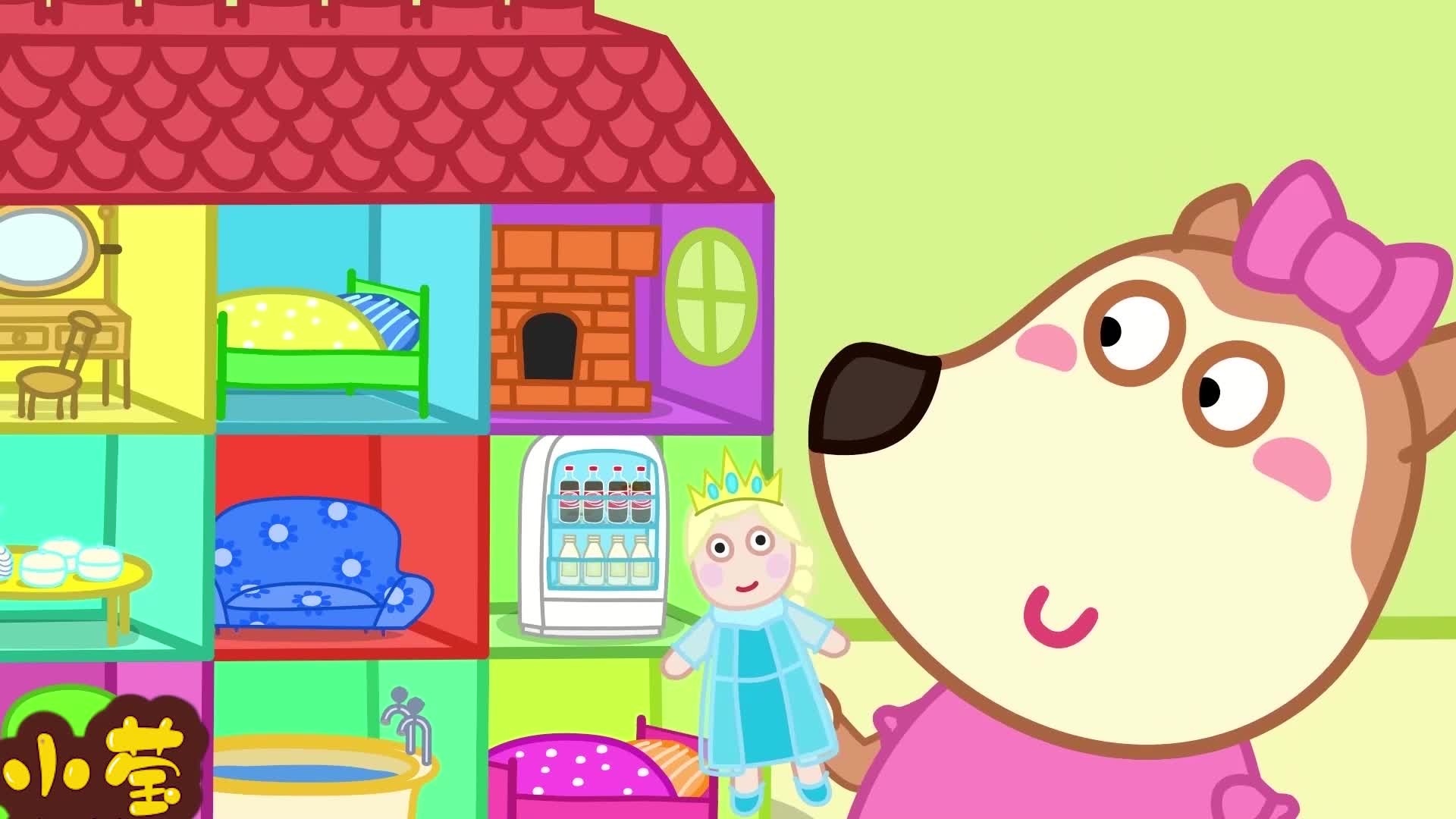 儿童卡通动画:沃尔夫和露西扮演救护车情景剧,护士小熊去医院