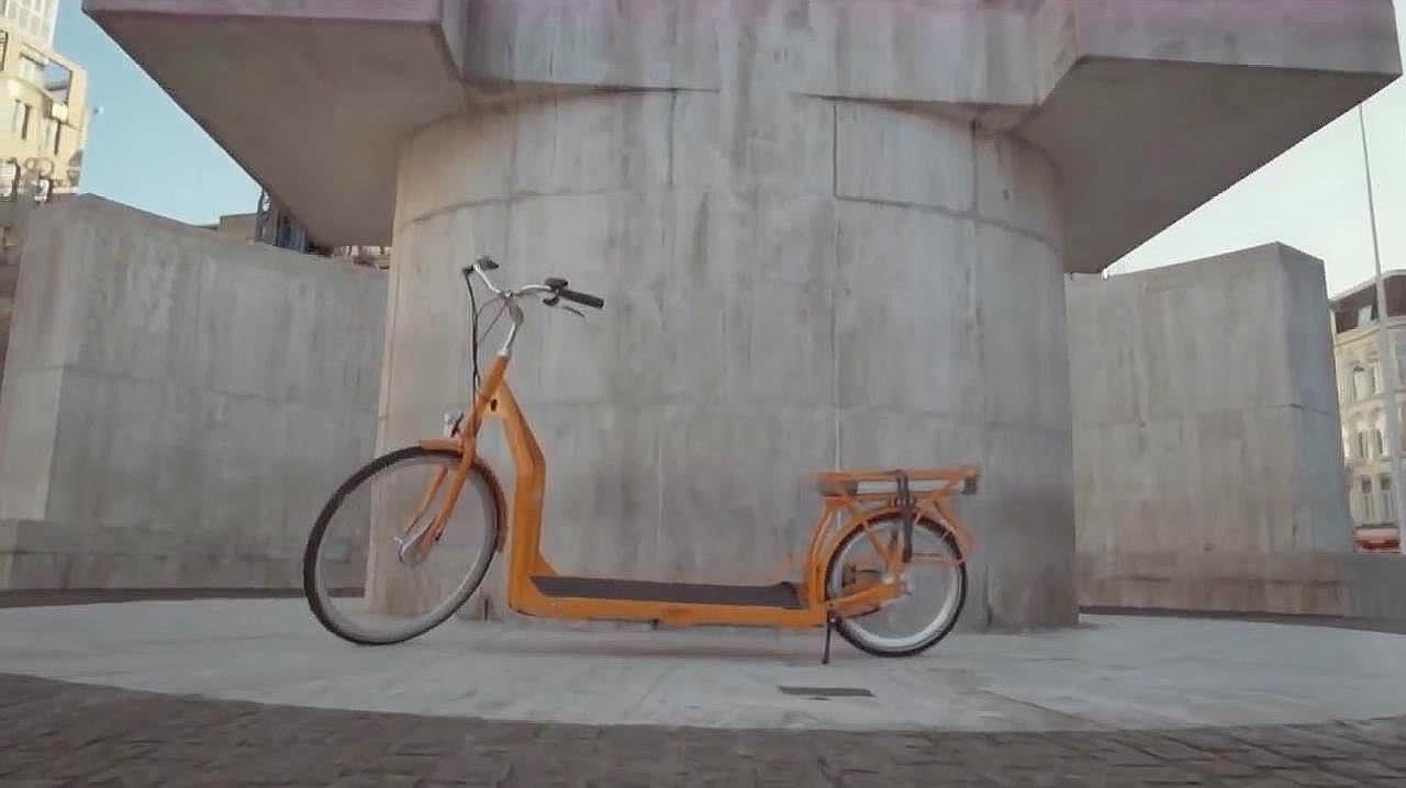 简直完爆摩拜单车,荷兰大叔发明走路自行车,上班路上还能健身