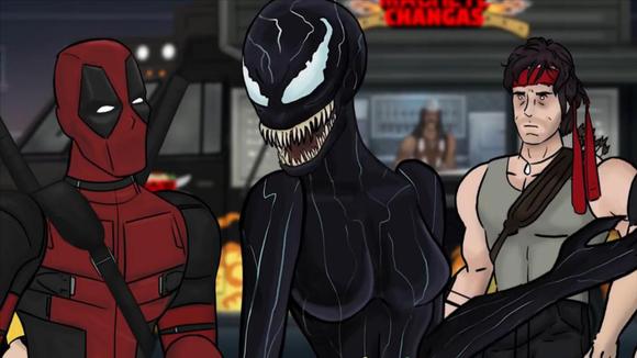 一部漫威趣味动画,毒液附身到女人身上后,身材撩倒不少男人!