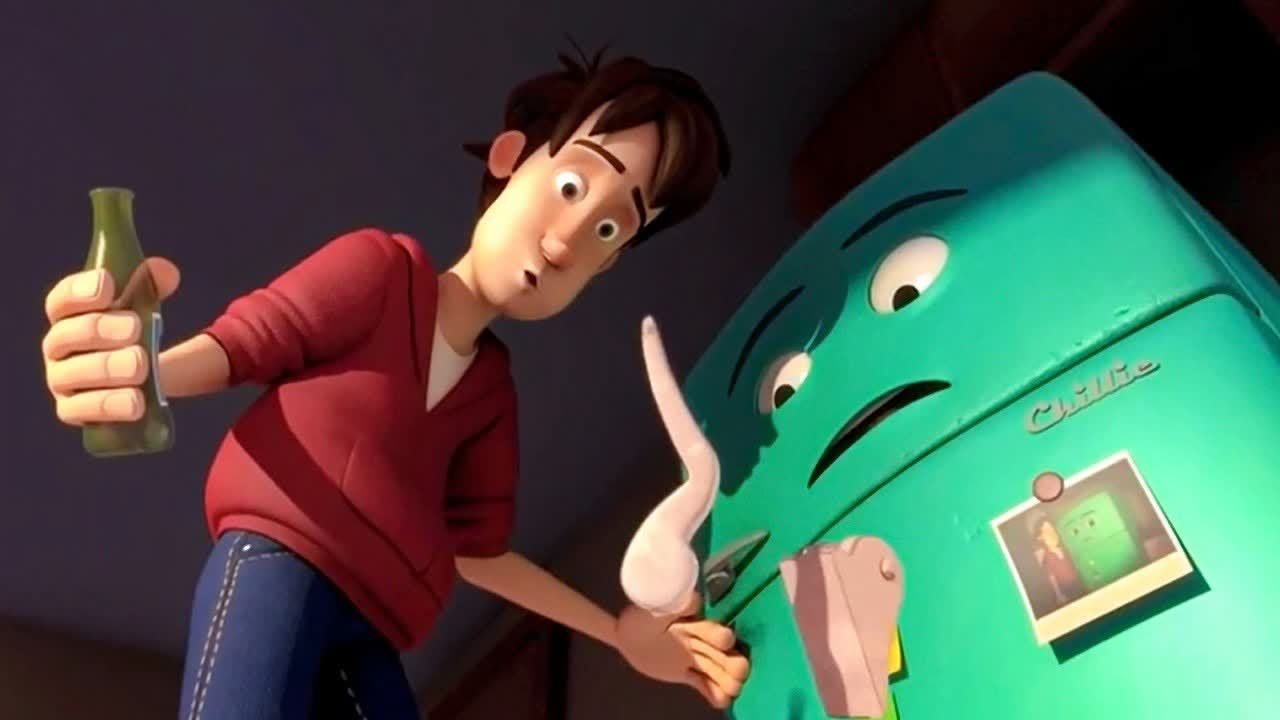 男孩扳断冰箱门把手,转头冰箱就离家出走!高分动画短片