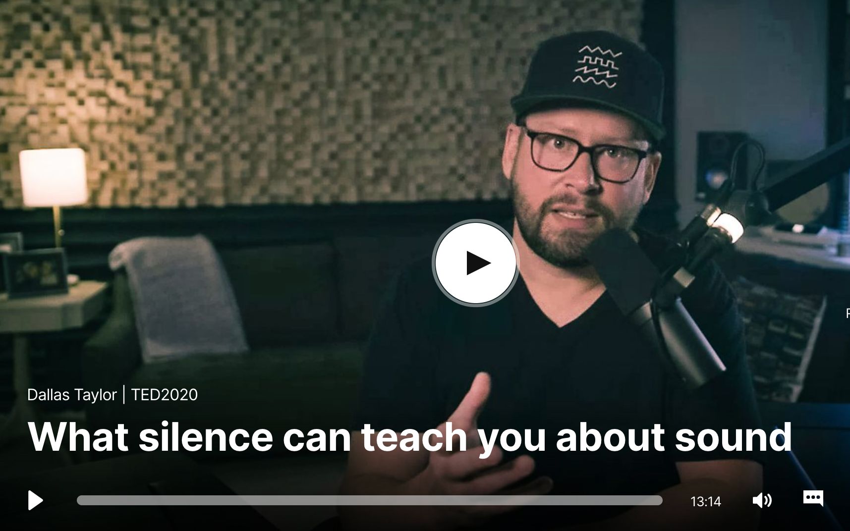 TED演讲:我是一枚播音主持,你从静默中听到了什么?