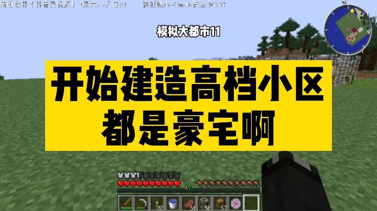 我的世界模拟大都市:开始开始建造高档小区