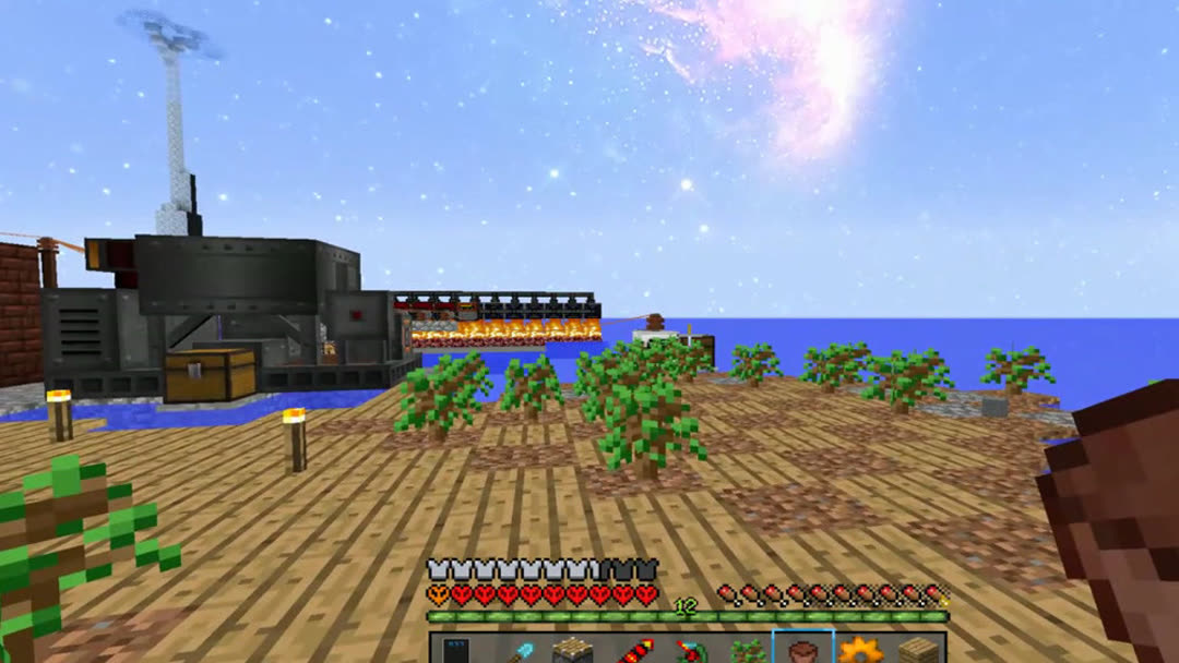 我的世界,播种机完工,种树砍树全自动