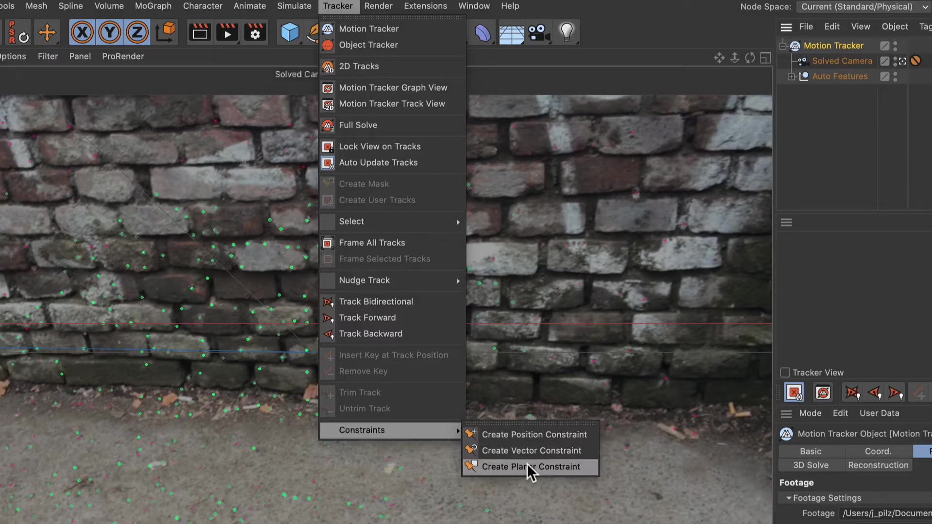 C4D S22官网技巧教程tip 298:如何对齐来自Cinema 4D中的运动跟踪...