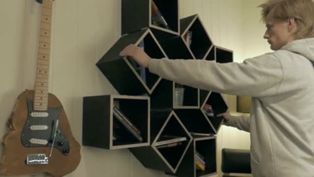 揭秘一刻!挪威小伙设计可变形书架,到底是怎么制作的呢?