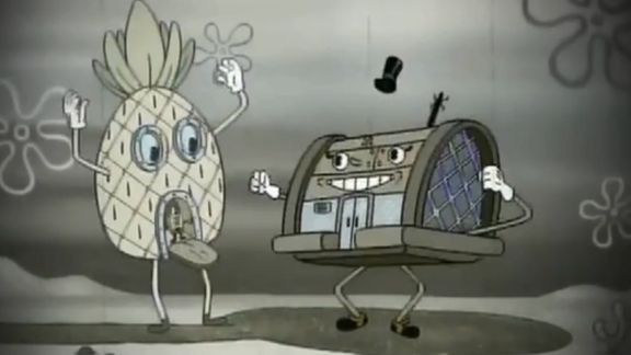 海绵宝宝的房子改造前很神奇,会自己跑,海绵宝宝上班都不用走路