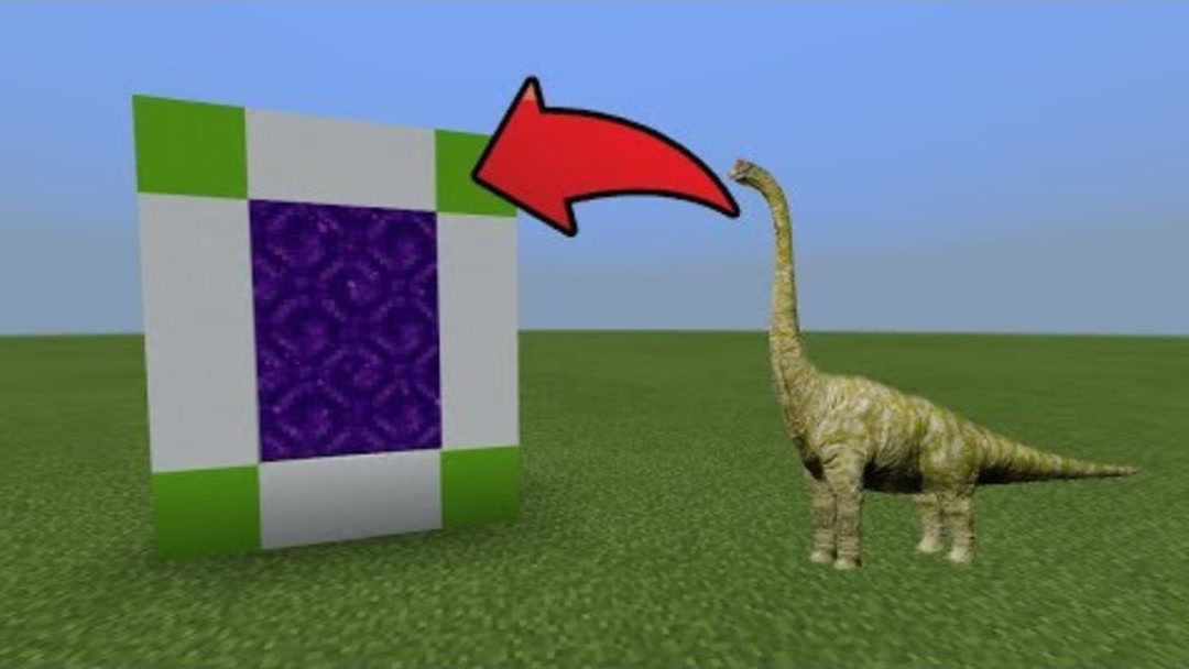 我的世界传送门教程:教大家传送到侏罗纪恐龙的世界