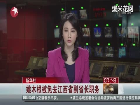 姚木根被免去江西省副省长职务
