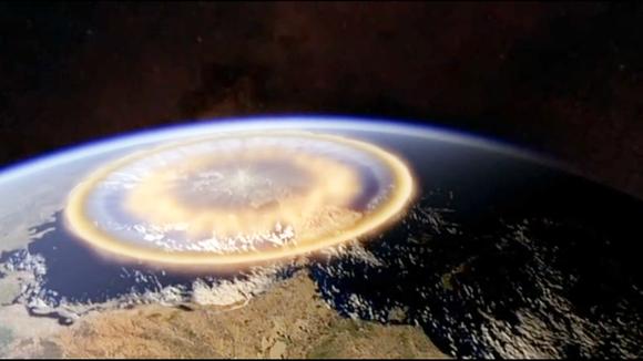 小行星撞击地球,威力相当于七十亿颗广岛原子弹,霸王龙面临危机