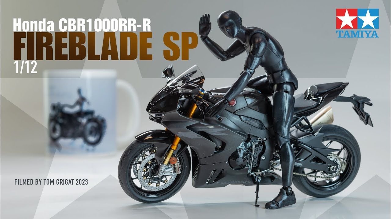 创意定格动画模型制作-田宫 1/12 本田 CBR1000RR-R 火刃摩托车模型